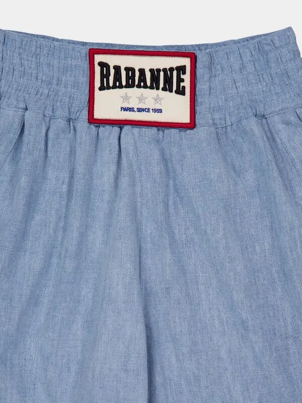 Rabanne Light Denim Bermuda Shorts
