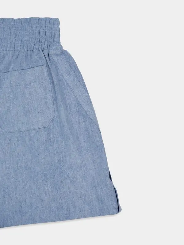 Rabanne Light Denim Bermuda Shorts