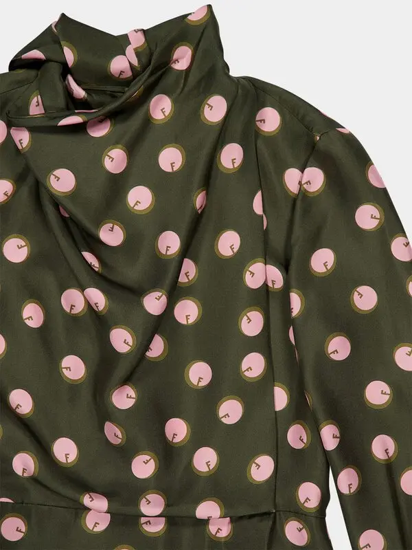 Fendi Printed Silk Dress