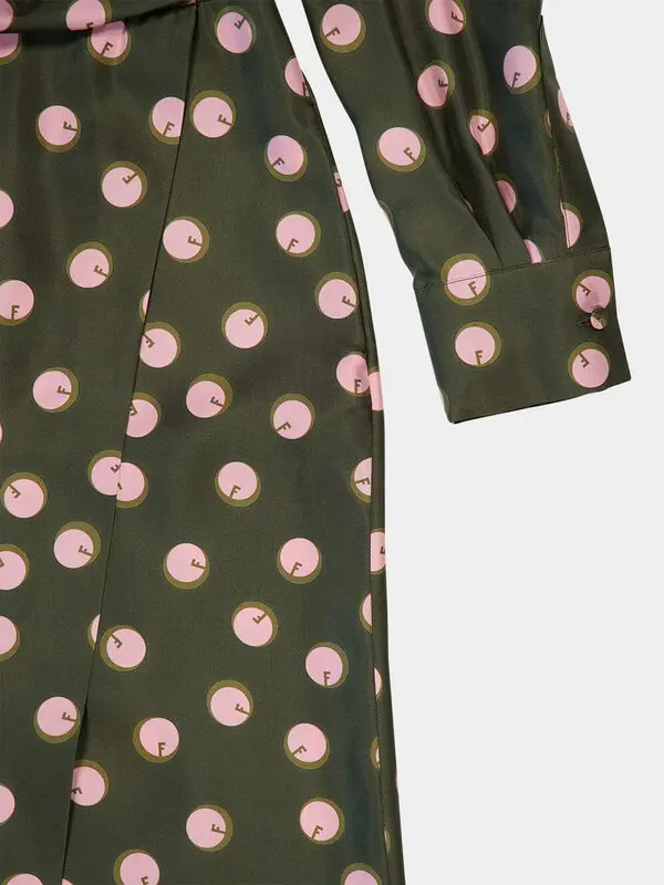 Fendi Printed Silk Dress