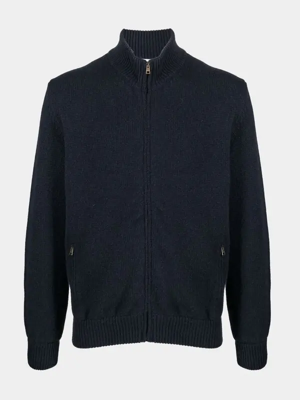 Boglioli Cashmere Zip-up Jumper - Blue