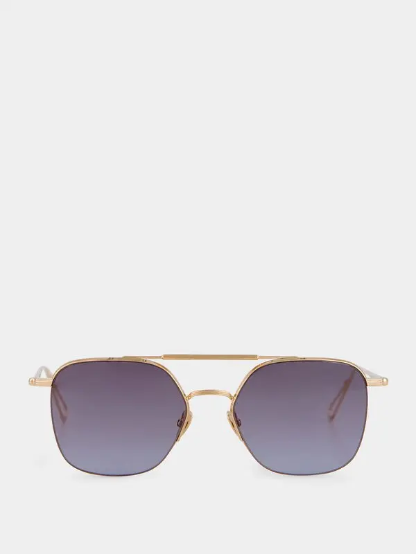 AHLEM Louxor Aviator Sunglasses - Blue