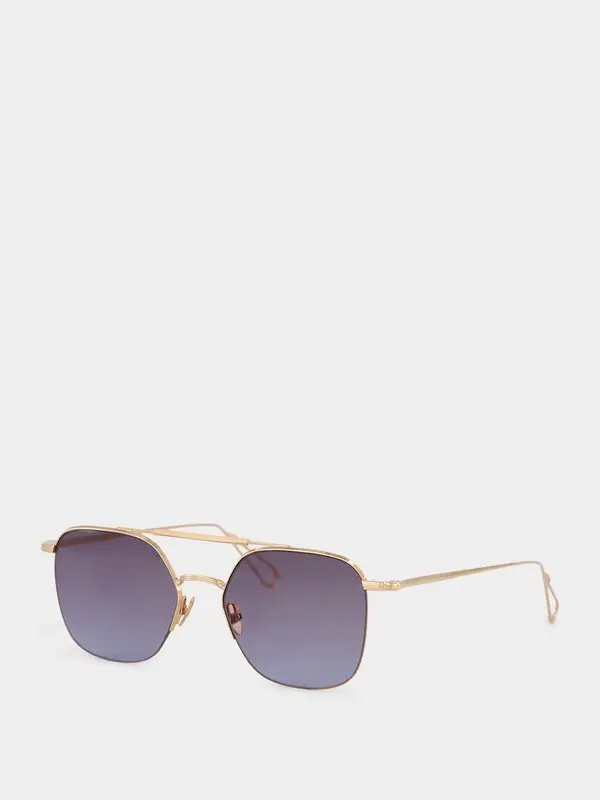AHLEM Louxor Aviator Sunglasses - Blue