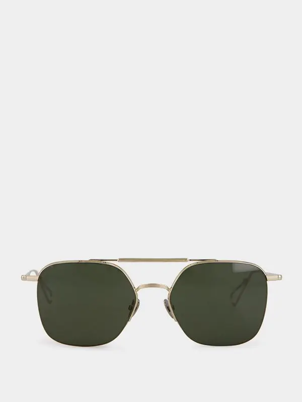AHLEM Louxor Aviator Sunglasses - Green