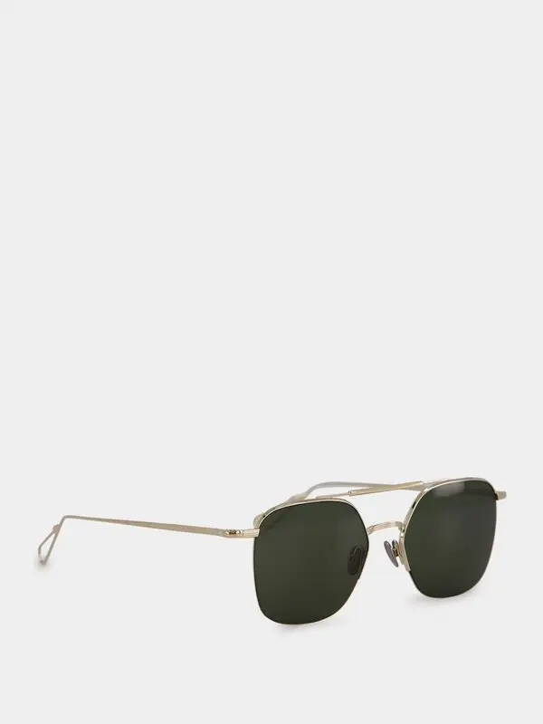 AHLEM Louxor Aviator Sunglasses - Green