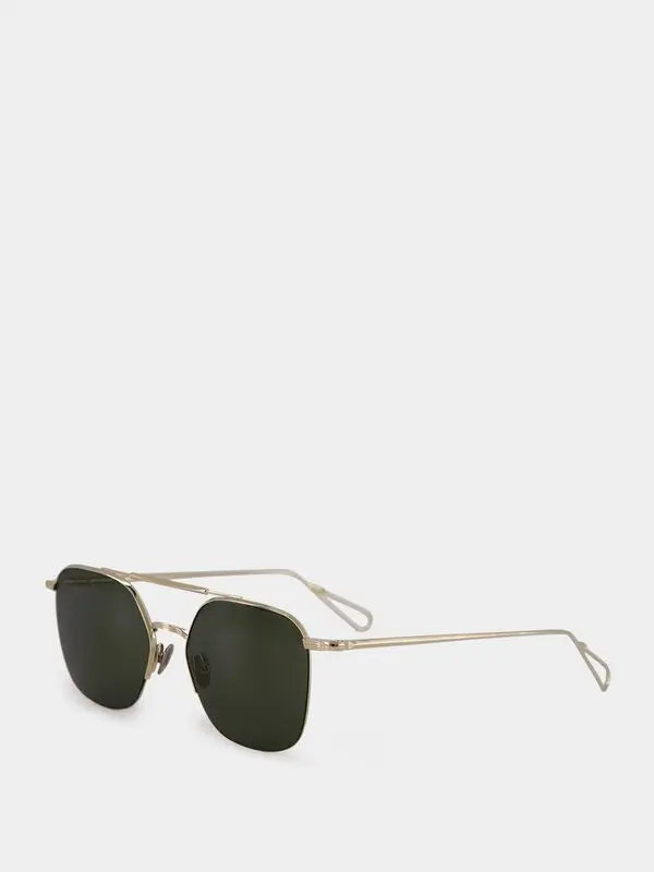 AHLEM Louxor Aviator Sunglasses - Green