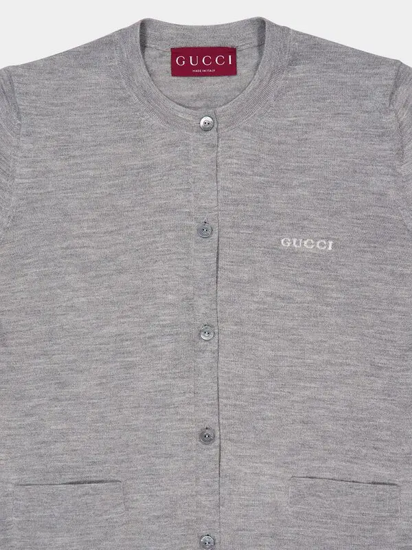 Gucci Mélange Cashmere Silk Cardigan