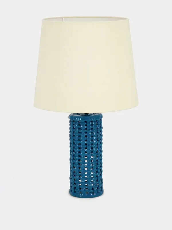 HOUSE OF CAPRICORN Cesta Ceramic Lamp Base - Blue