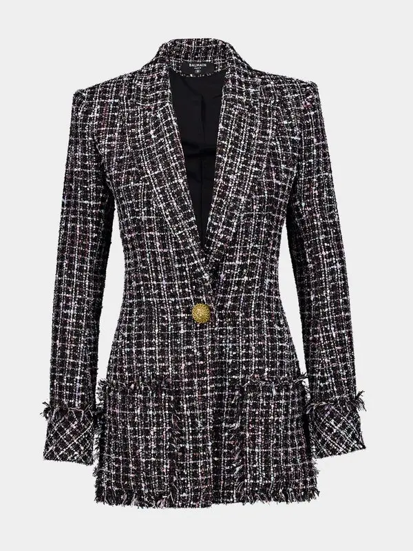 Balmain Single-breasted Tweed Jacket