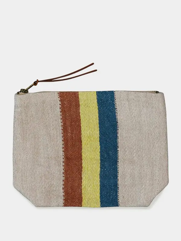 Libeco Belgian Linen Pouch - Multicolour
