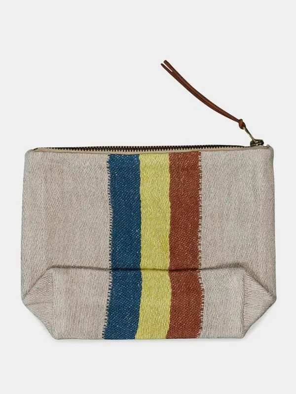Libeco Belgian Linen Pouch - Multicolour