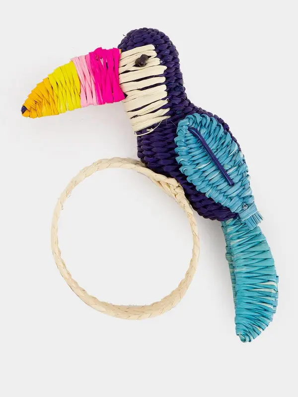 Coro Cora Toucan Napkin Ring - Blue