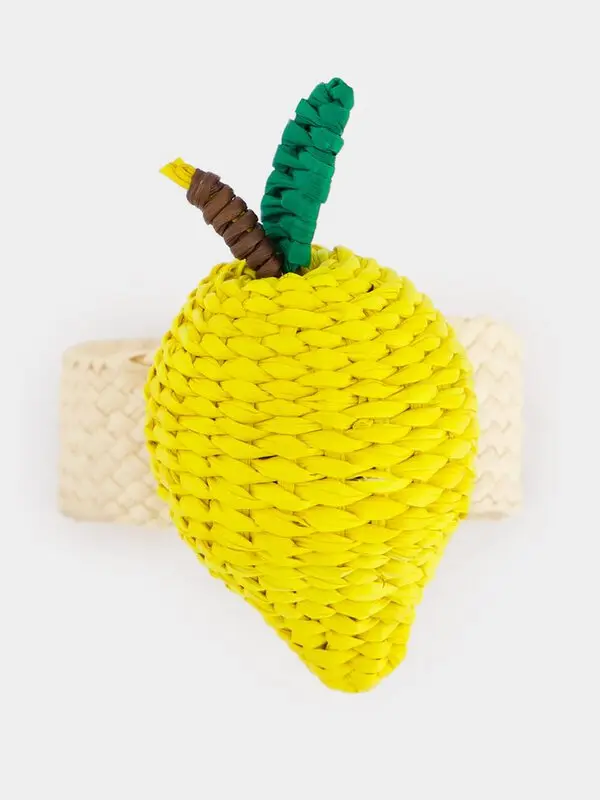 Coro Cora Lemon Napkin Ring - Yellow