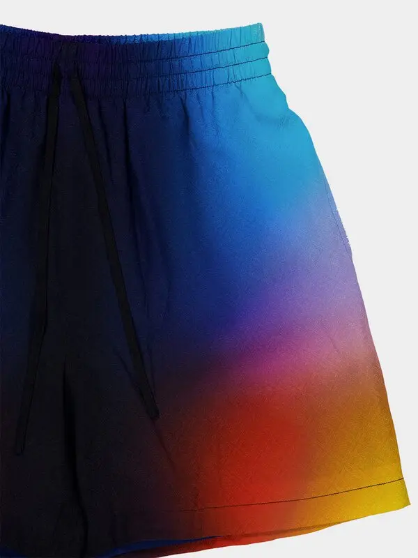 Casablanca Gradient Silk Shorts - Multicolour