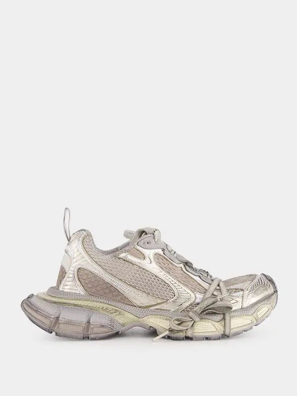 Balenciaga 3xl Mesh And Polyurethane Sneakers - Grey
