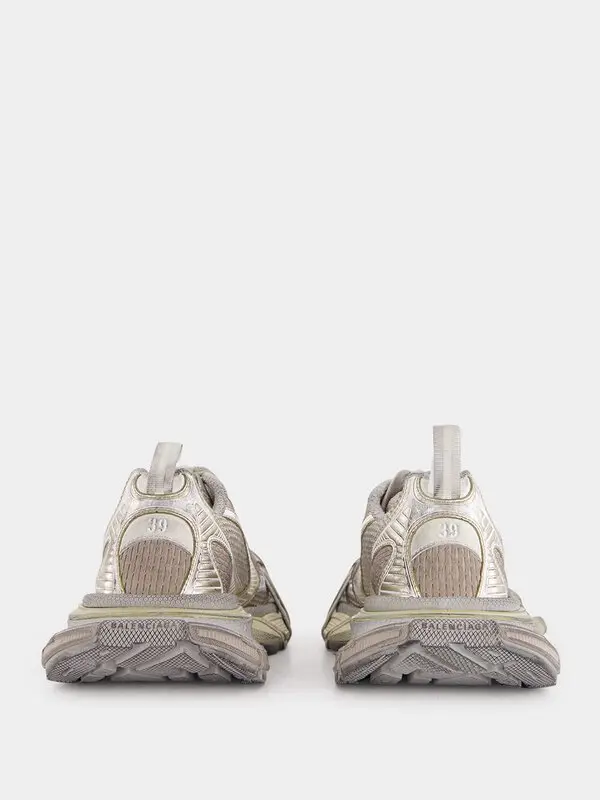 Balenciaga 3xl Mesh And Polyurethane Sneakers - Grey