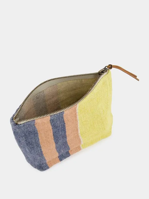 LIBECO The Belgian Pouch Red Earth Stripe