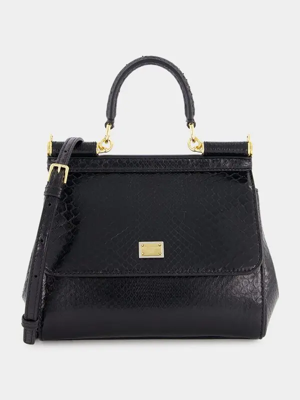 Dolce & Gabbana Medium Sicily Bag - Black