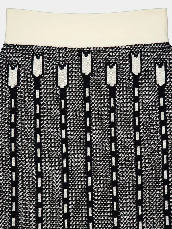 Johanna Ortiz Energy Matrix Midi Skirt - Black