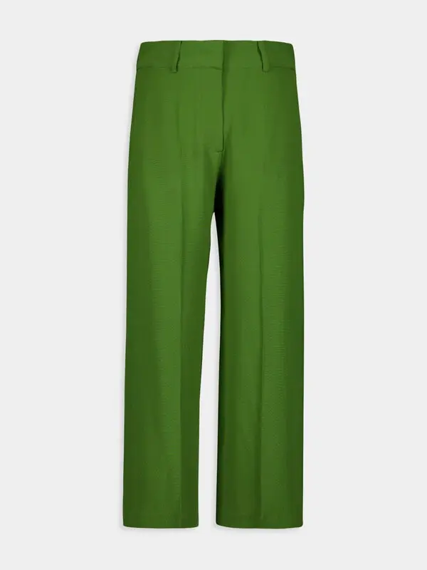 PAULA Sonia Garden Silk Pants - Green