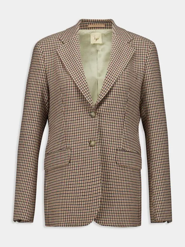PAULA Chess Check Blazer - Multicolour