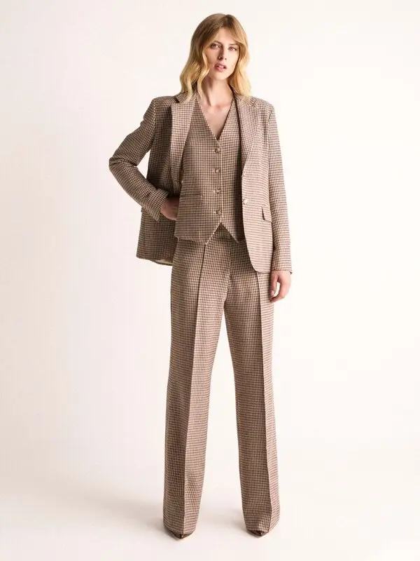 PAULA Chess Check Blazer - Multicolour