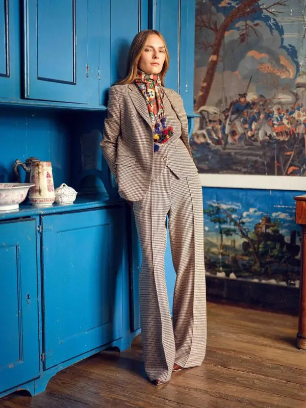 PAULA Chess Check Blazer - Multicolour