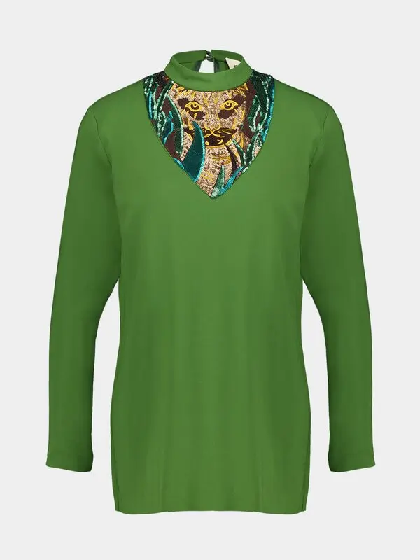 PAULA Parasol Garden Blouse - Green