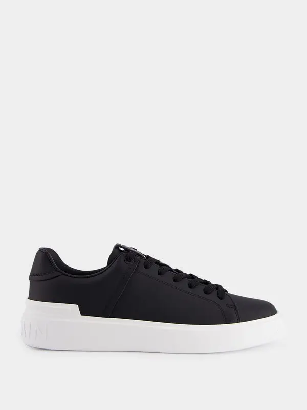 Balmain B-court Leather Sneakers - Black