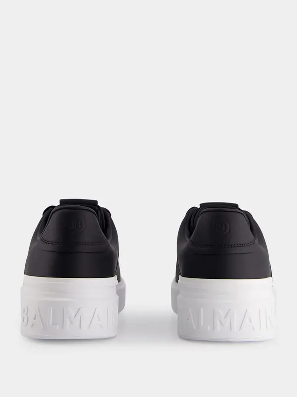 Balmain B-court Leather Sneakers - Black