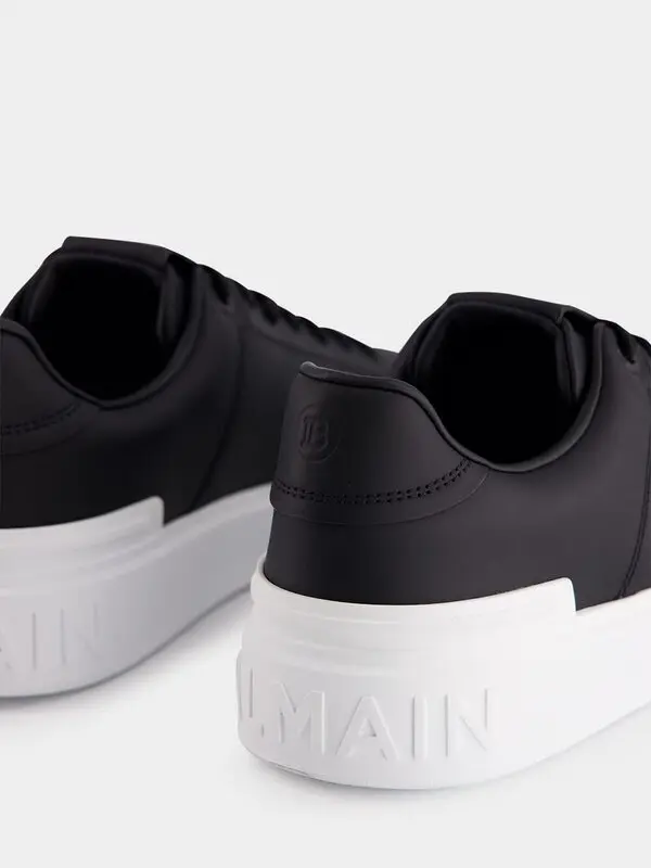 Balmain B-court Leather Sneakers - Black