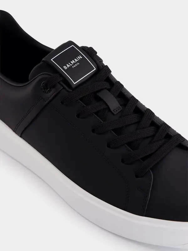 Balmain B-court Leather Sneakers - Black