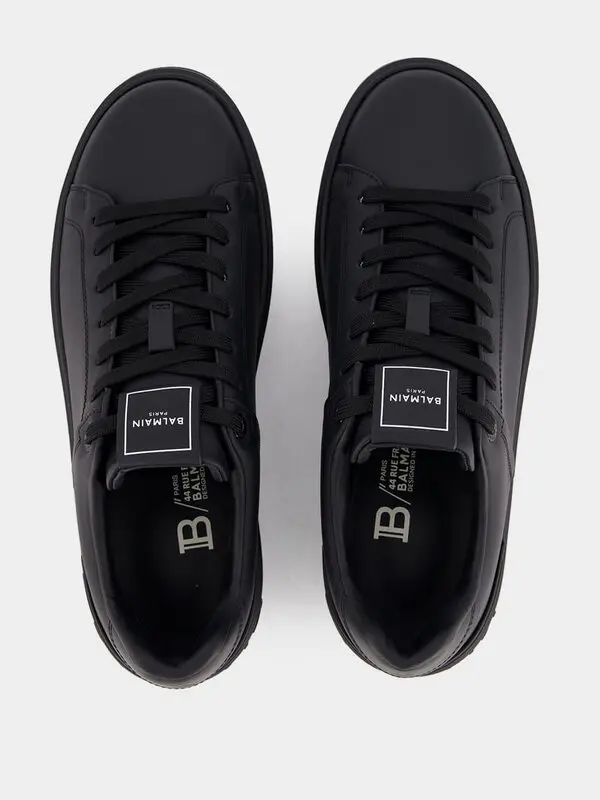 Balmain B-court Leather Sneakers