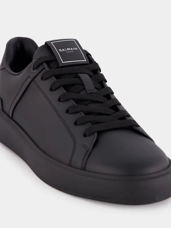 Balmain B-court Leather Sneakers