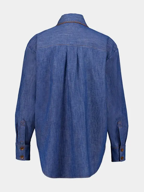 Zimmermann Railway Ascension Oversized Denim Shirt