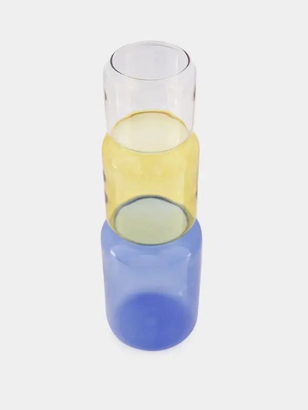 ICHENDORF MILANO Amber And Blue Revolve Vase