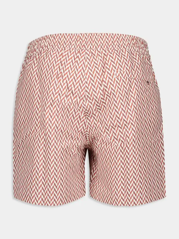 Frescobol Carioca Copacabana Herringbone Classic Swim Shorts