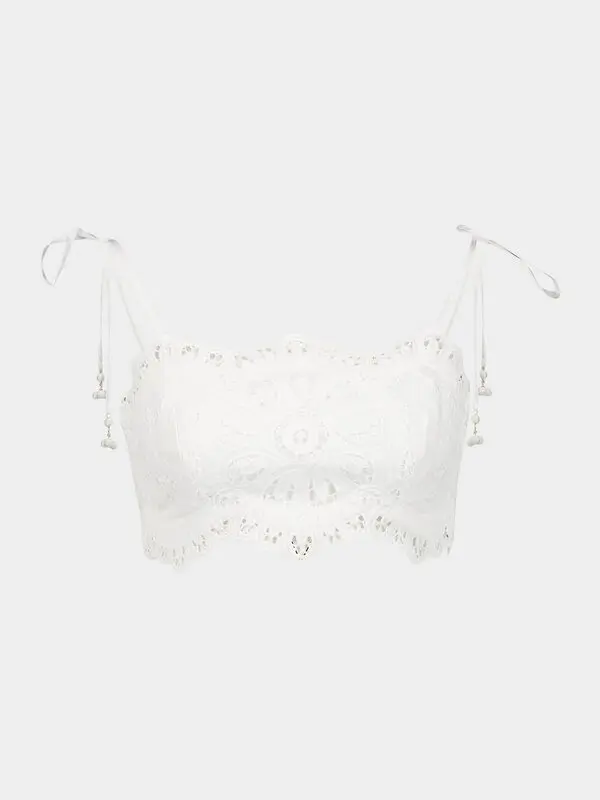 Zimmermann Ottie Embroidered Bodice - White
