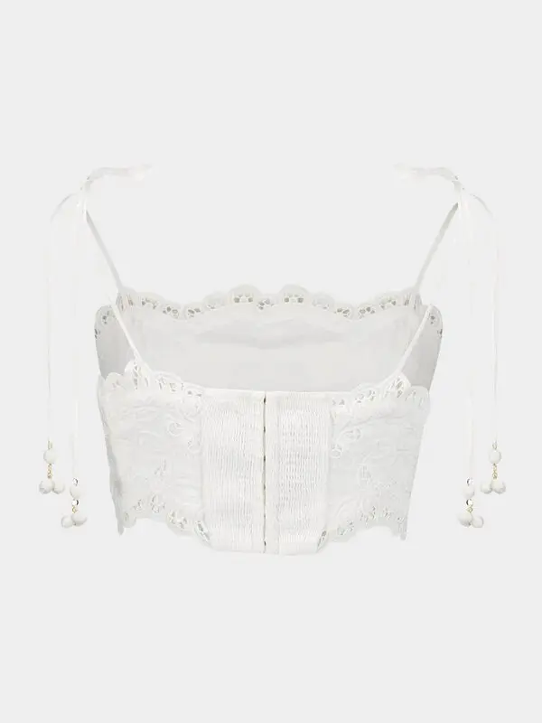Zimmermann Ottie Embroidered Bodice - White