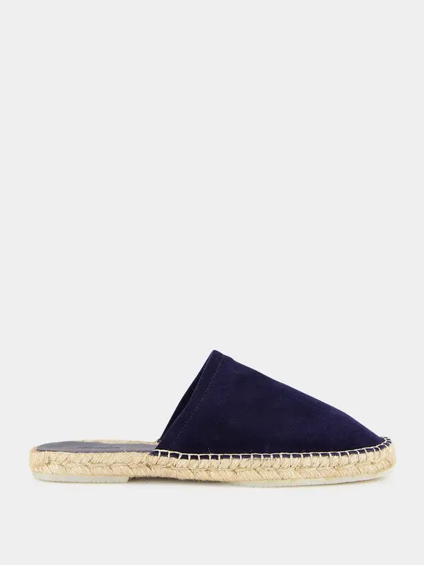 AURELIEN Beachside Suede Slippers - Blue