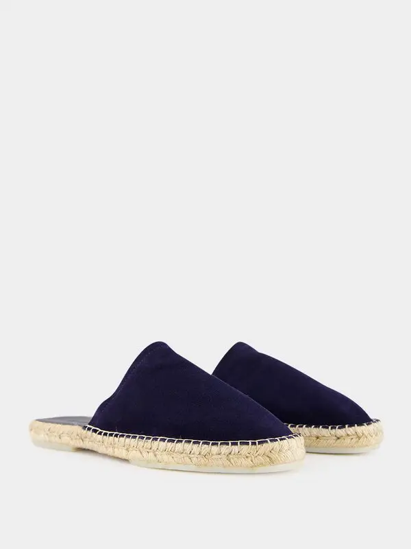 AURELIEN Beachside Suede Slippers - Blue