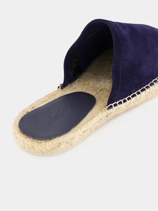 AURELIEN Beachside Suede Slippers - Blue