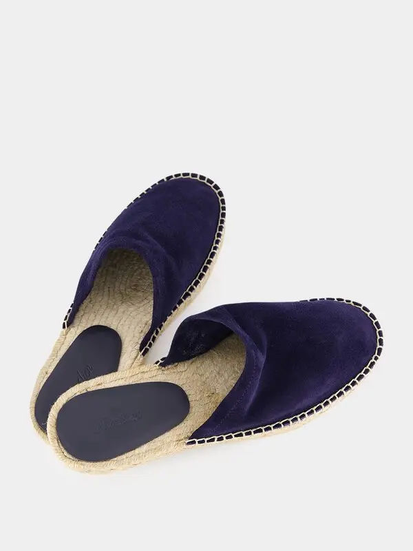 AURELIEN Beachside Suede Slippers - Blue