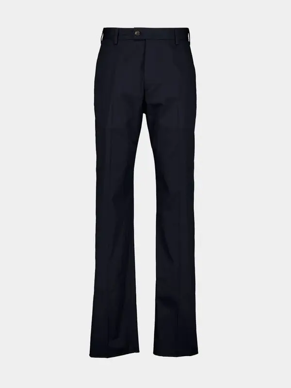 Alexander McQueen Navy Chino Trousers - Blue