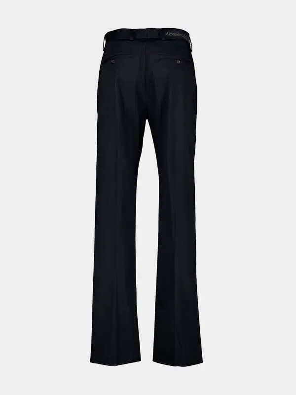 Alexander McQueen Navy Chino Trousers