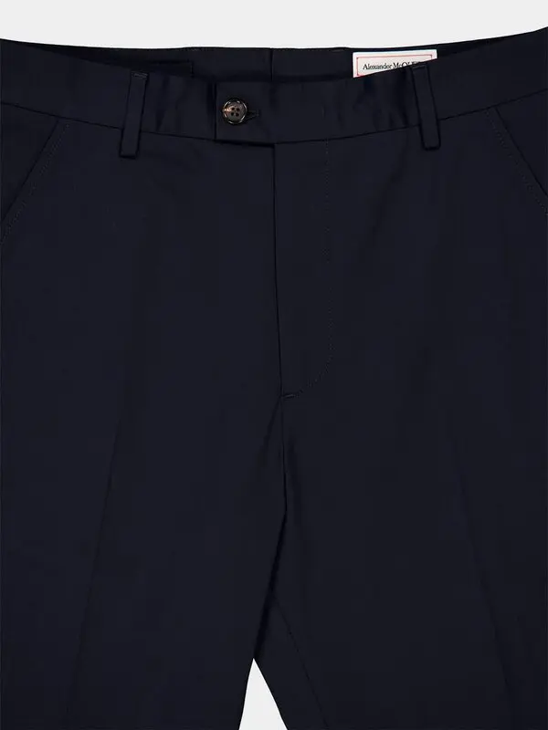 Alexander McQueen Navy Chino Trousers