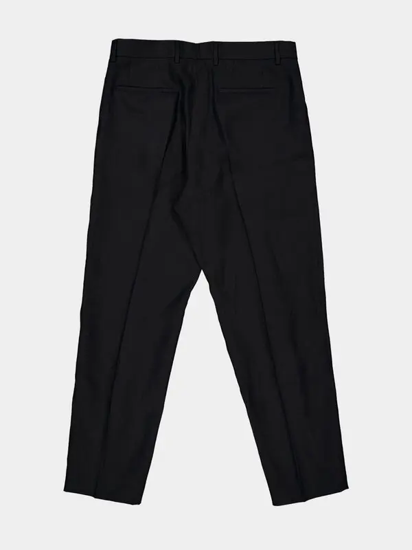 Dolce & Gabbana Classic Linen Straight-fit Trousers