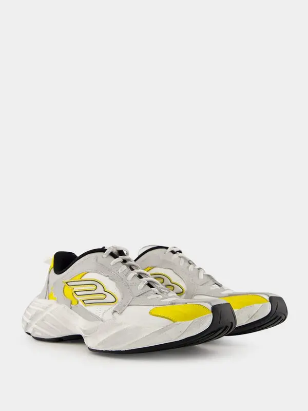 Balenciaga Monday Leather Low-top Sneakers - Multicolour