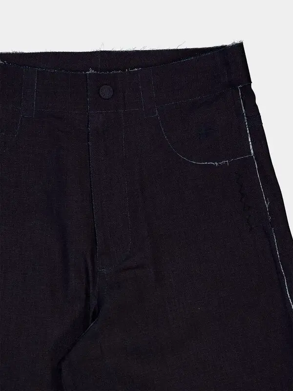 Marni Stretch Denim Trompe L'oeil Bermuda Shorts - Blue