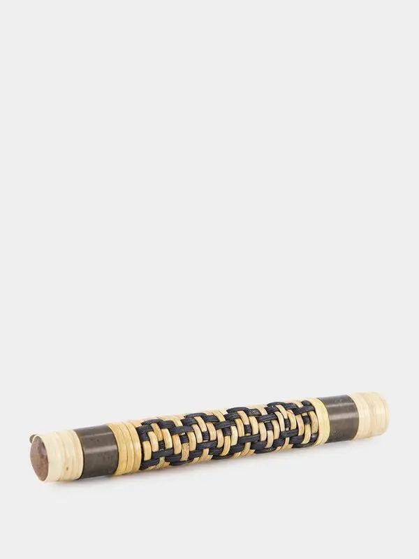 Madam Stoltz Rattan And Iron Door Handle